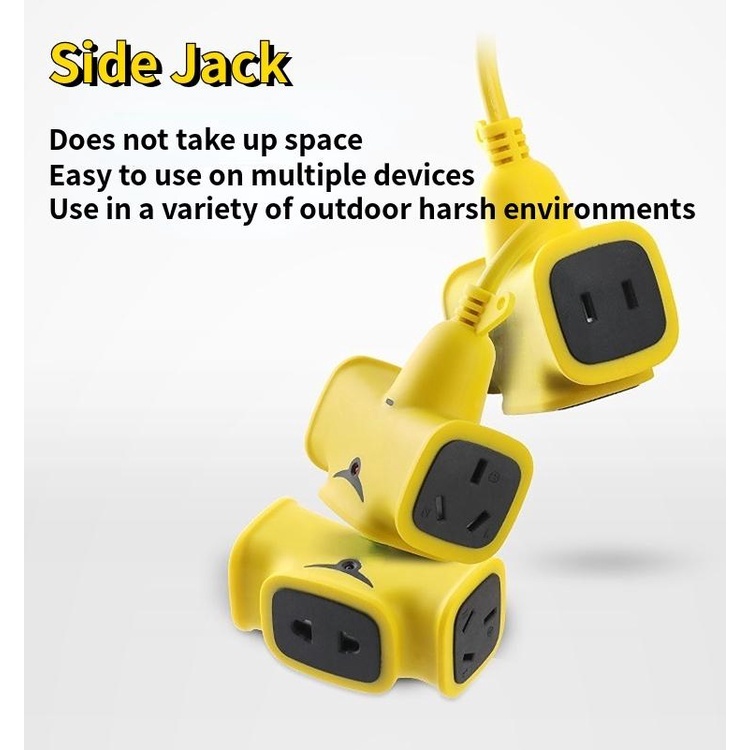 Outdoor Indoor Power Sockets Extension Wire Multi Switch Plug Socket no ...