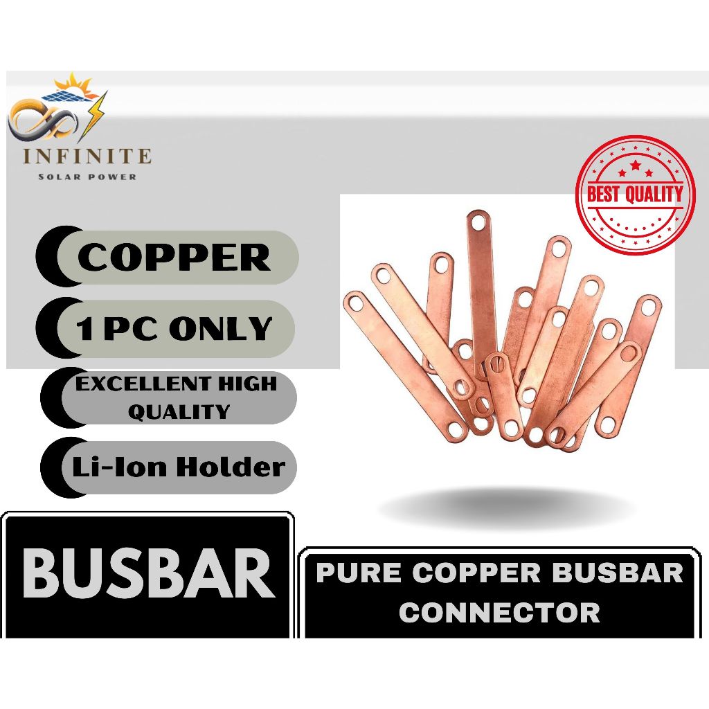 1 PC ONLY!! Pure Copper BUSBAR Connector Interconnect Lithium Ion 3.7V ...