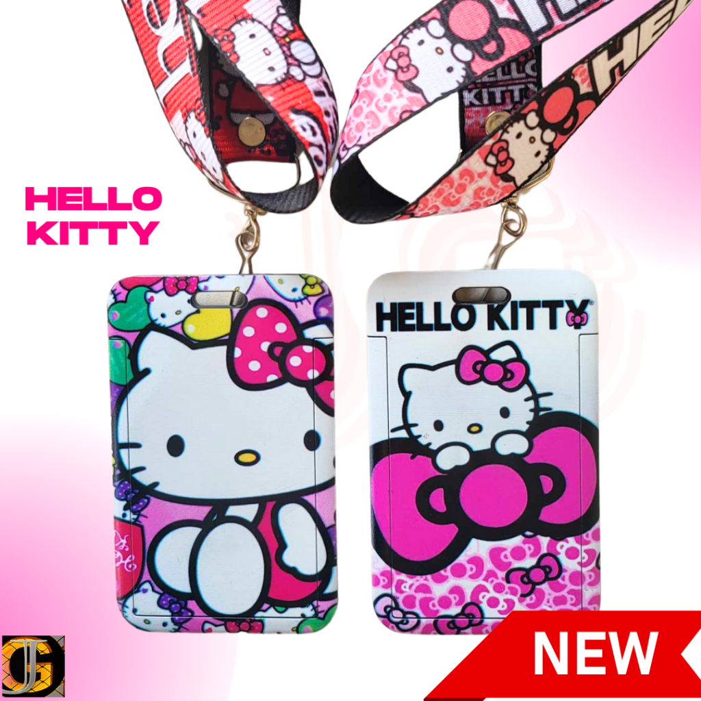 jg Cute and Colorful Hello Kitty Id Holder Lanyards & name Tags ...