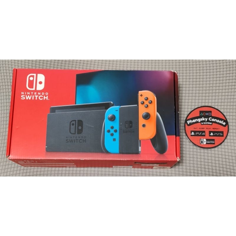 [PRELOVED] Nintendo Switch v2 Neon blue/orange | Shopee Philippines