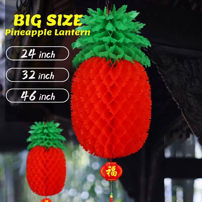 Big Chinese Pineapple Lantern New Year Large Jumbo Lucky Lanterns ...