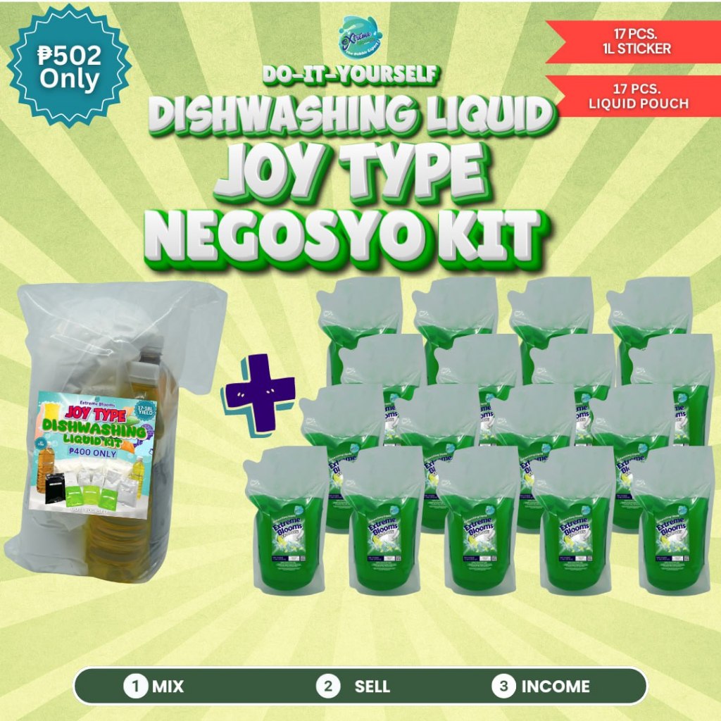 EXTREME BLOOMS - NEGOSYO BUNDLE JHOY TYPE DISHWASHING LIQUID KIT 17 ...