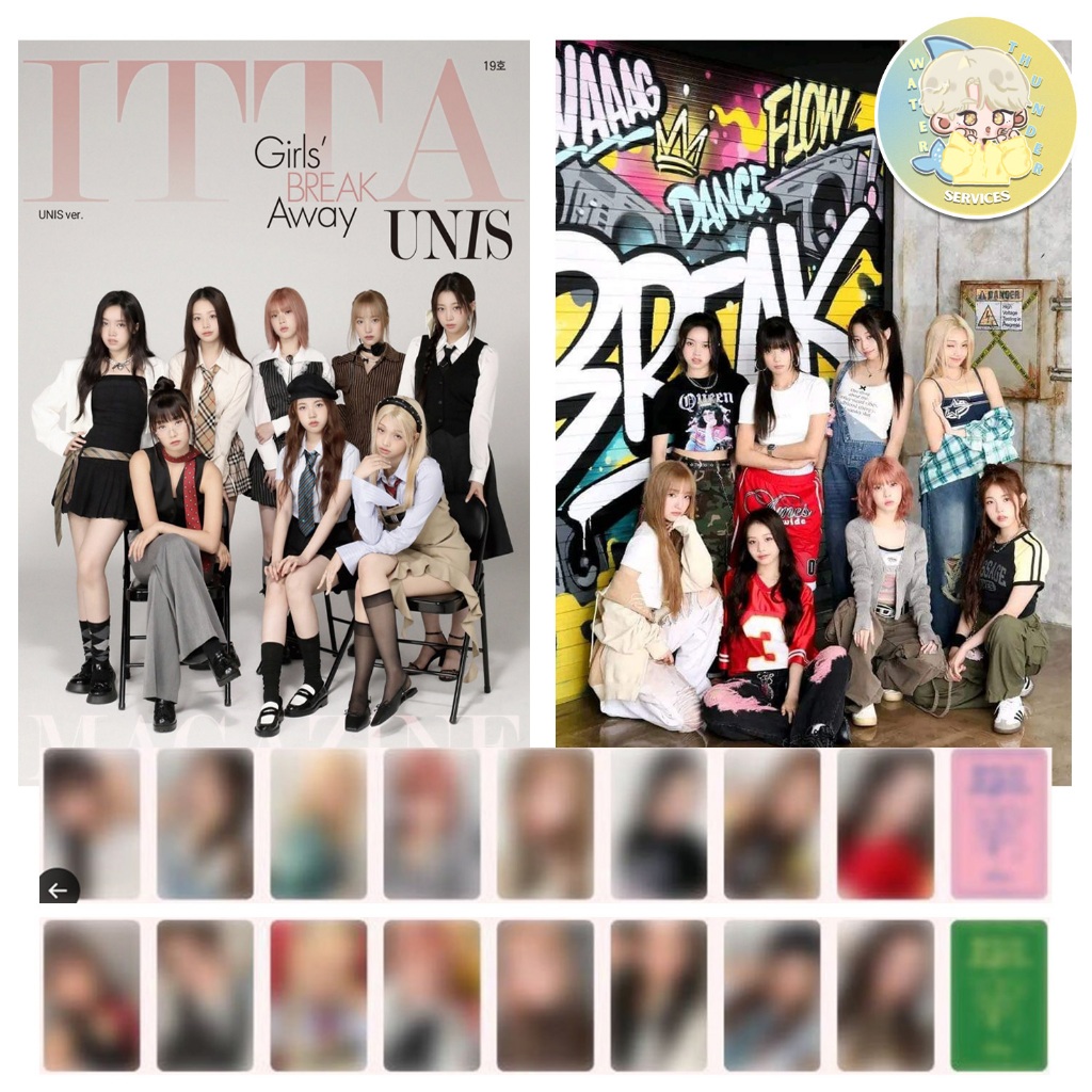 UNIS ITTA Magazine with Photocard Postcard Set Fansign Video Call Event ...