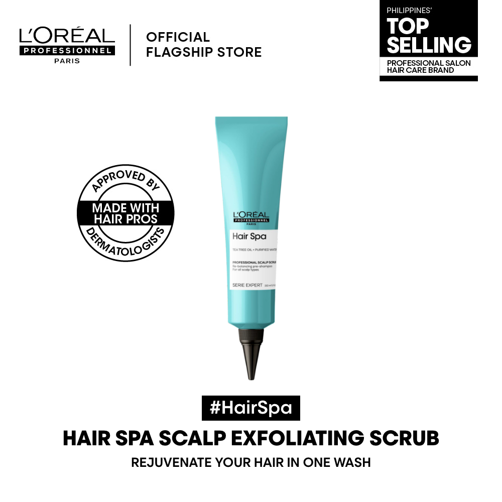 L’Oreal Professionnel Hair Spa Scalp Exfoliating Scrub 150ml | Shopee ...