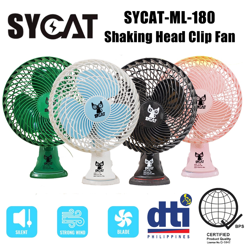 High Quality Portable Shaking Head Three Blade Folding Table Clip Fan ...