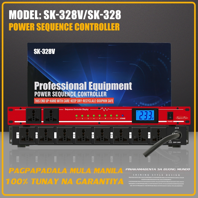 NEW BAXS SK-328V 10/8 outlet Rack Mount Power Sequence Controller Conditioner | Shopee Philippines