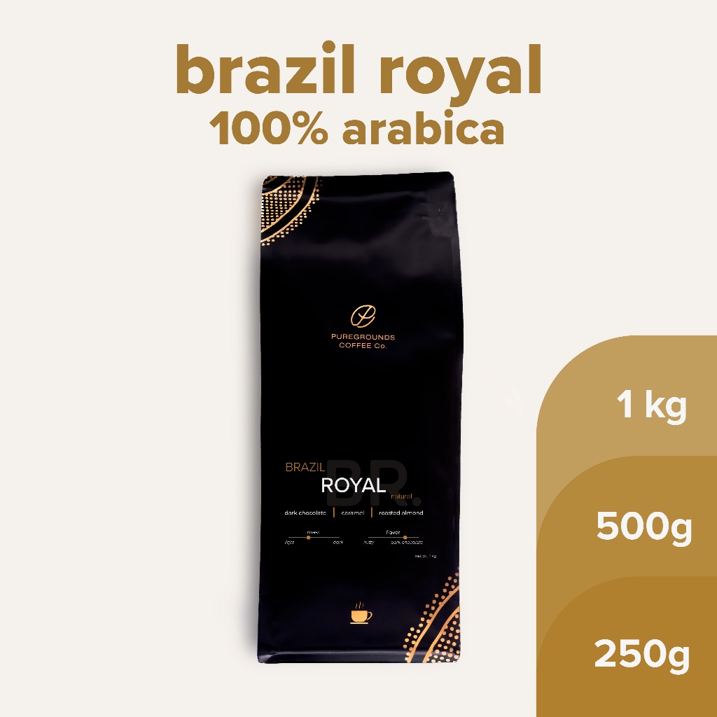 Brazil Royal 100% Arabica Coffee | Pure Grounds Coffee Co. | Shopee ...