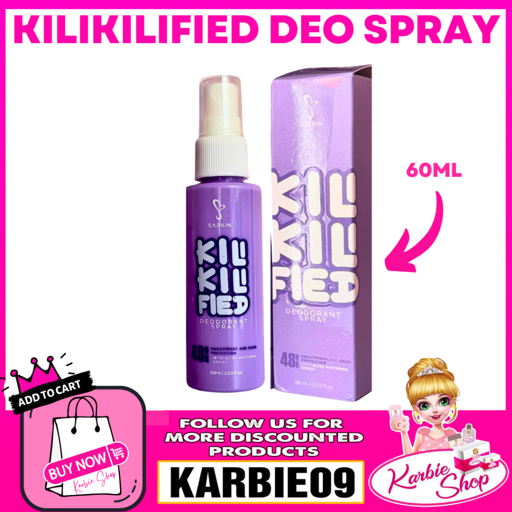 Orig Saskin KiliKili Fied Deo Spray 60ML (kili-kilified) kilikilified ...