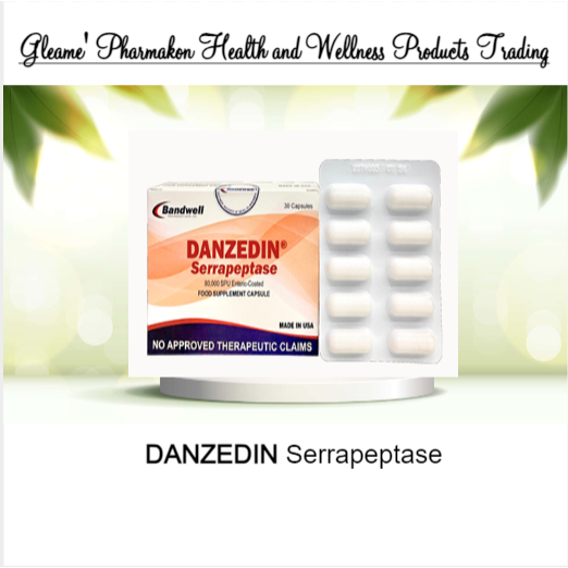 Danzedin Serrapeptase 80,000 SPU Enteric Coated Capsule 30s | Shopee ...