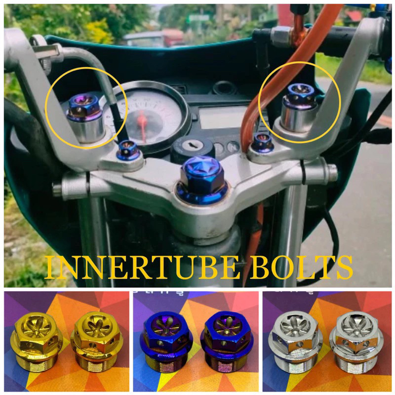 HENG CNC INNER TUBE BOLT FOR RAIDER 150 CARB FI / SONIC / XRM / RS125 ...