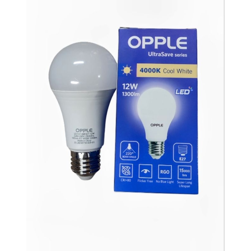 Opple LED Bulb 4000K Cool White(not WHITE LIGHT) 5W 7W 9W 12W 15W 18W ...