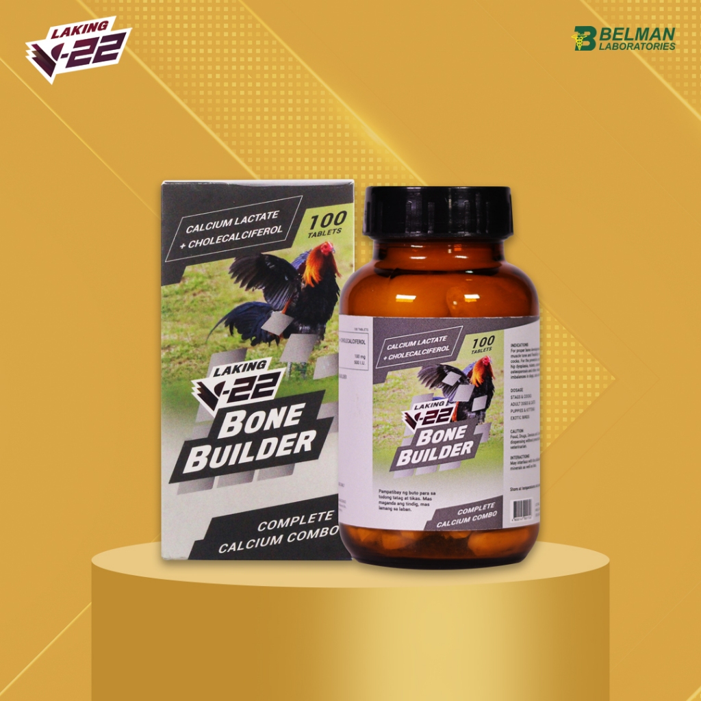 Laking V-22 Bone Builder (Calcium Lactate + Cholecalciferol) | Shopee ...