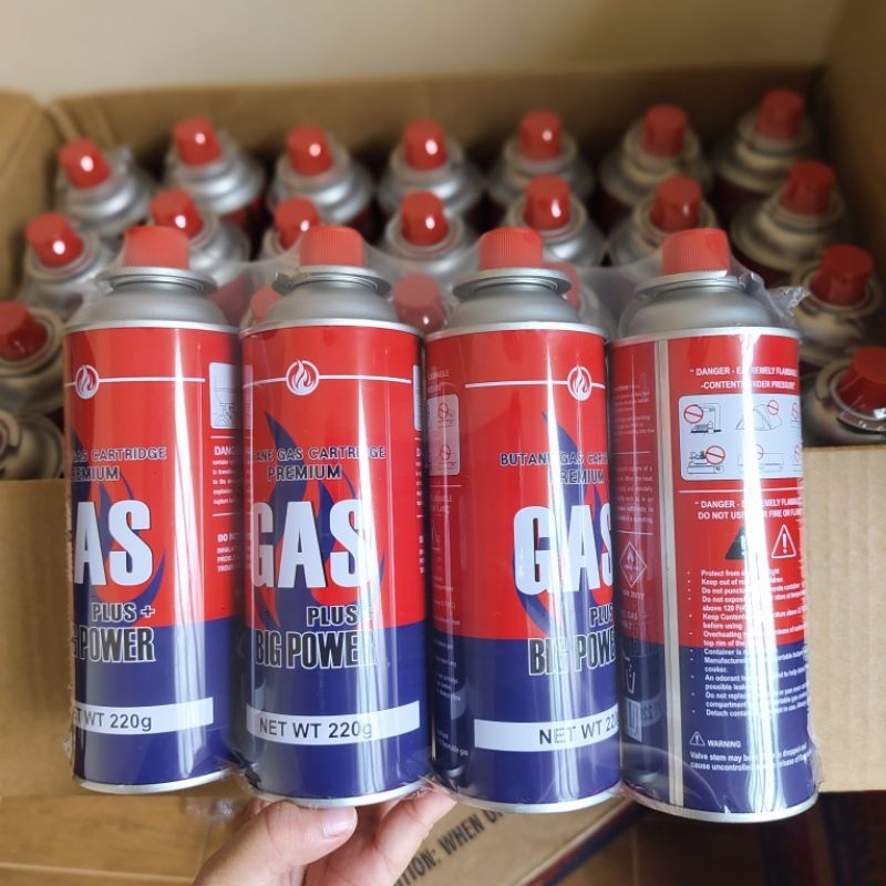 Big Power Plus Butane Gas 220g. x 4pcs. | Shopee Philippines