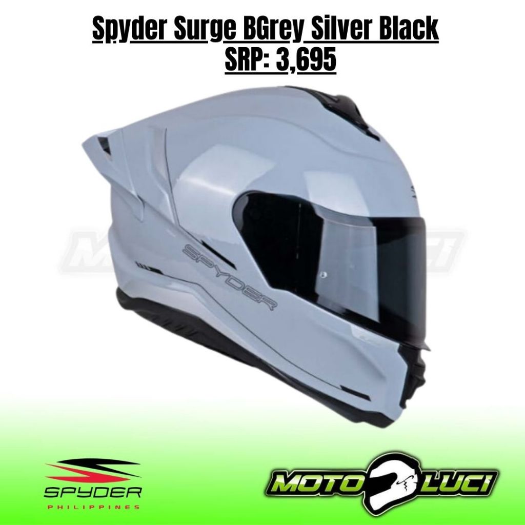Spyder Surge Single Visor Fullface Helmet (Free Clear Visor) | Shopee ...