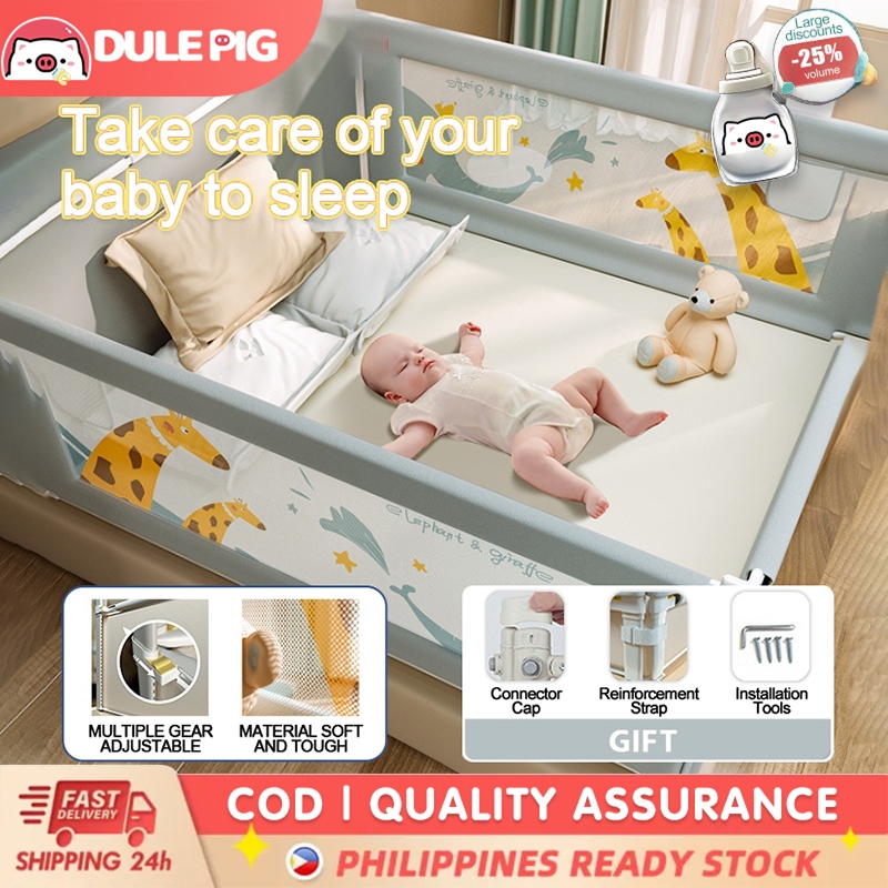 2m Bed fence guardrail baby anti-fall guardrail baby children big bed ...