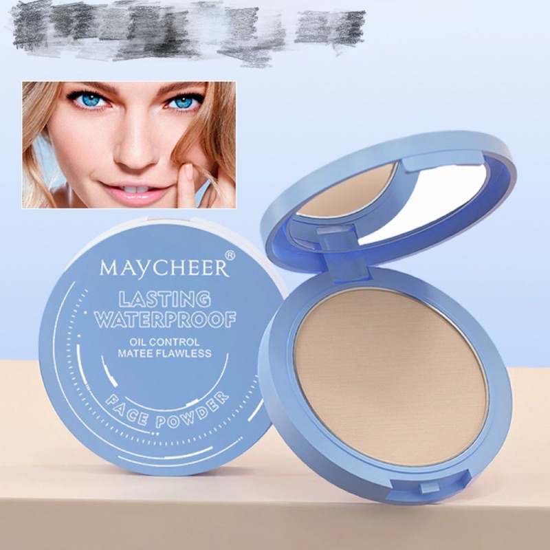 Oil Control Face Powder Matte Long Lasting Waterproof Flawless Setting Powder With Puff | Shopee ...