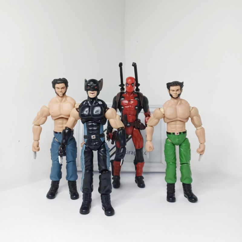 Marvel Deadpool and Wolverine Articulated Action Figures | Shopee ...