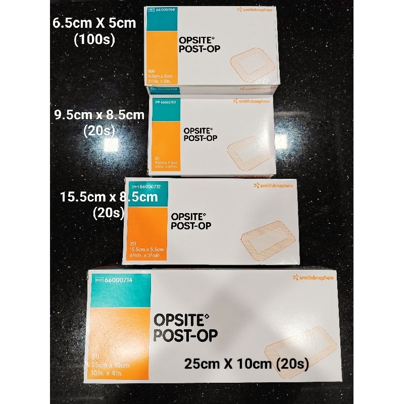 2028 Expiry smith&nephew OPSITE POST-OP in various sizes all in box ...