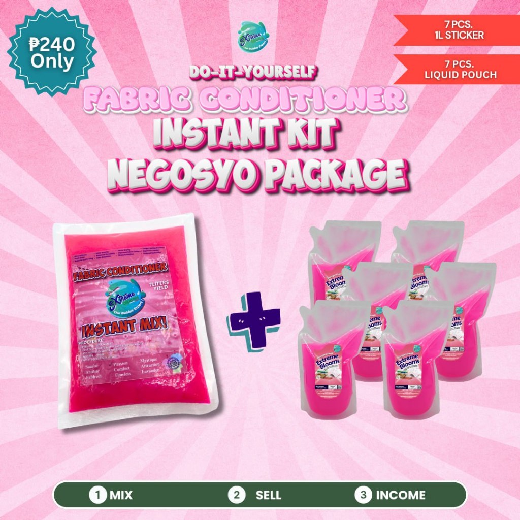 EXTREME BLOOMS - NEGOSYO Instant Kit Fabric Conditioner 7 LITERS YIELD ...