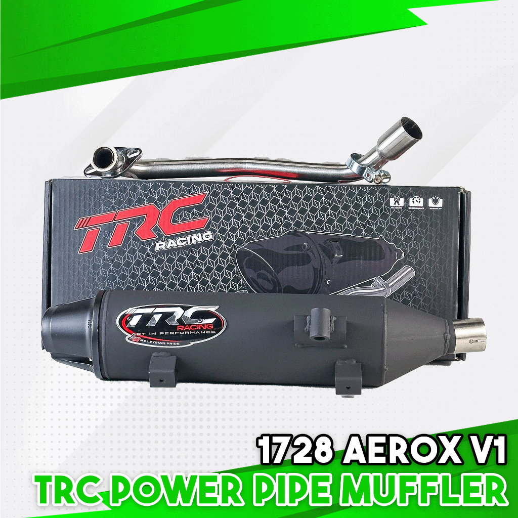 TRC POWER PIPE MUFFLER 1728 AEROX V1 | Shopee Philippines