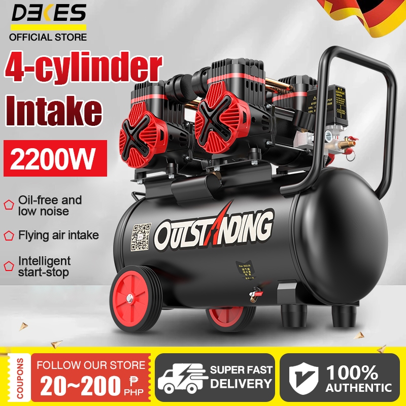 Oil Free Air Compressor Silent Type Oil Less Heavy duty professional power tools air pump ...