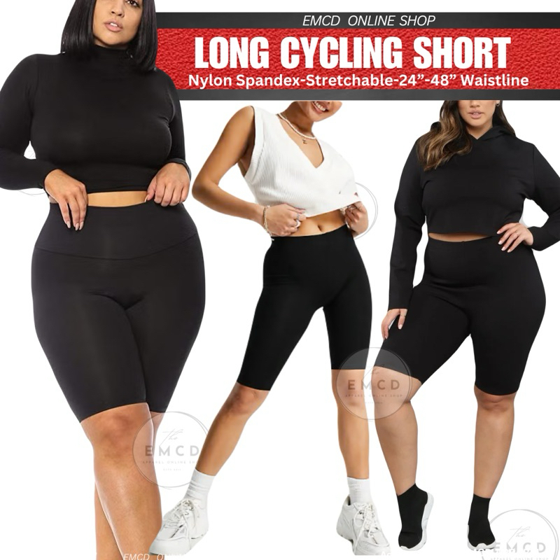 Plus Size Long Cycling Short M-L-XL-2XL-3XL-4XL LONG Cycling Short Only ...