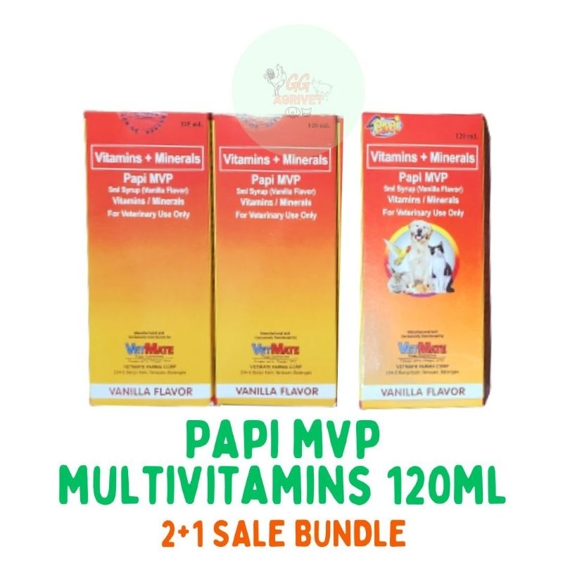 Papi MVP 120ml Multivitamins (2+1) | Shopee Philippines