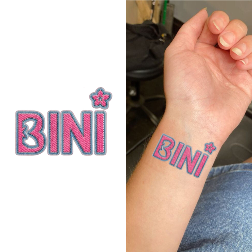 Jaycendco BINI Temporary Tattoo for BINIverse Concert Tour, Small ...