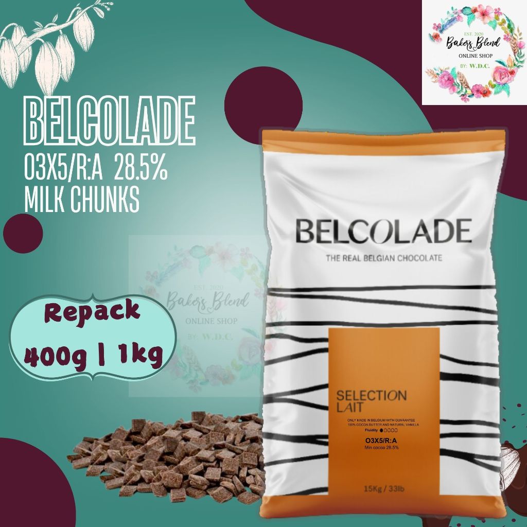 Belcolade Milk Chocolate Chunks (400g | 1kg) | Shopee Philippines