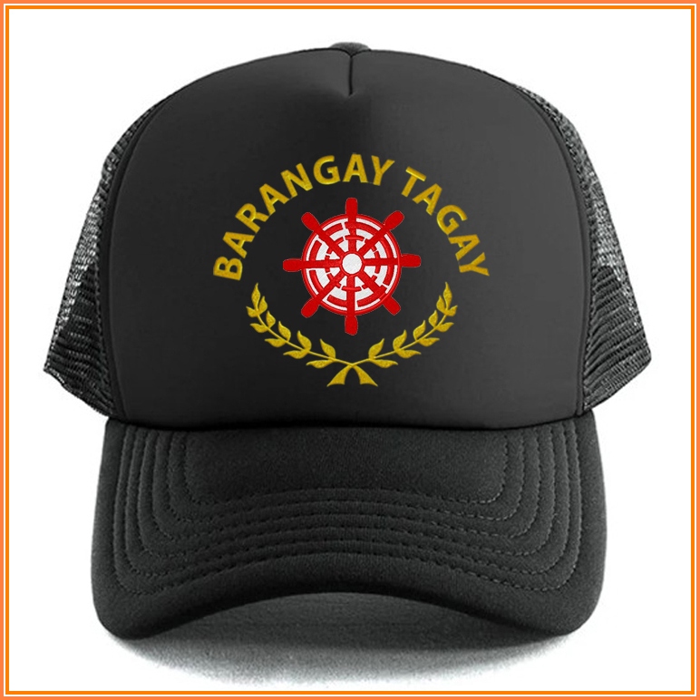 Barangay Tagay Tambay DTF Embroider Look Net Cap Hat Snap Back Baseball ...
