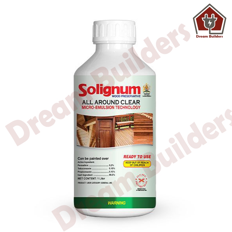 Solignum All Around Clear Paintable 1 liter Wood Preservatives Anti ...