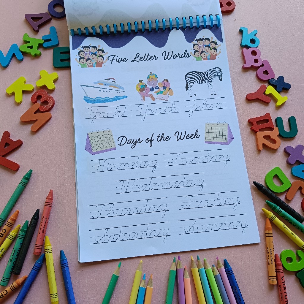 Cursive Writing Notebook for Beginners/ Elementary kids | Shopee ...