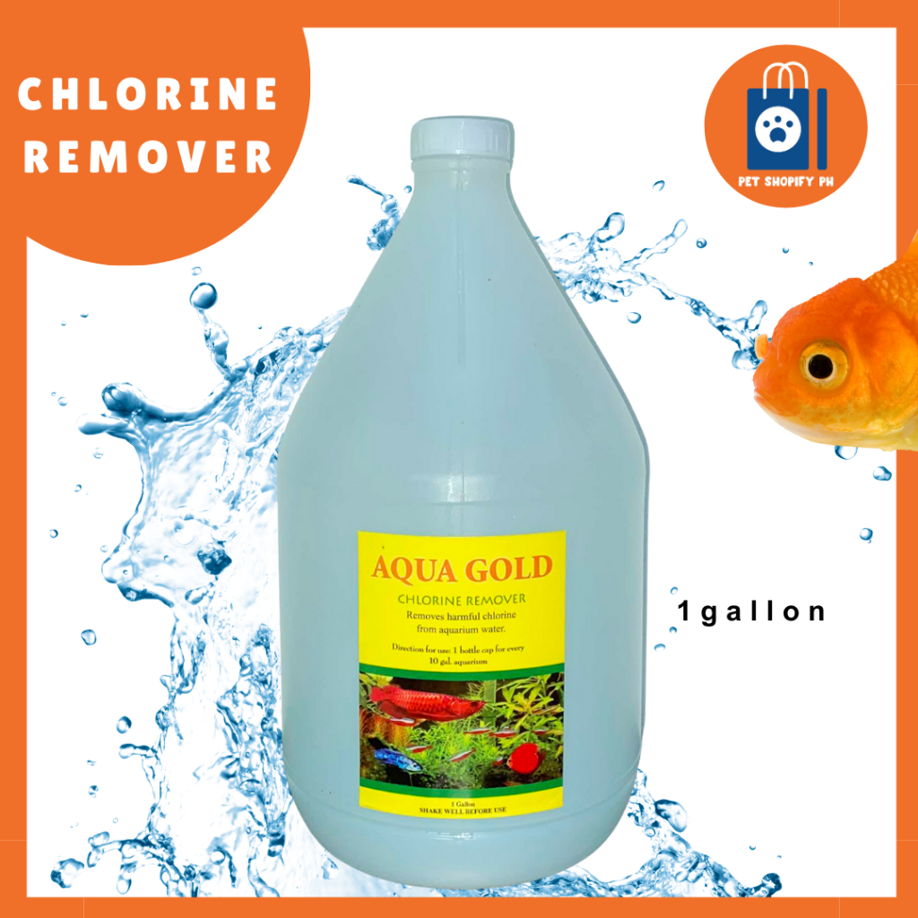 Aqua Gold Chlorine Remover Anti-Chlorine 1 Liter Dechlorinator Chlorine ...
