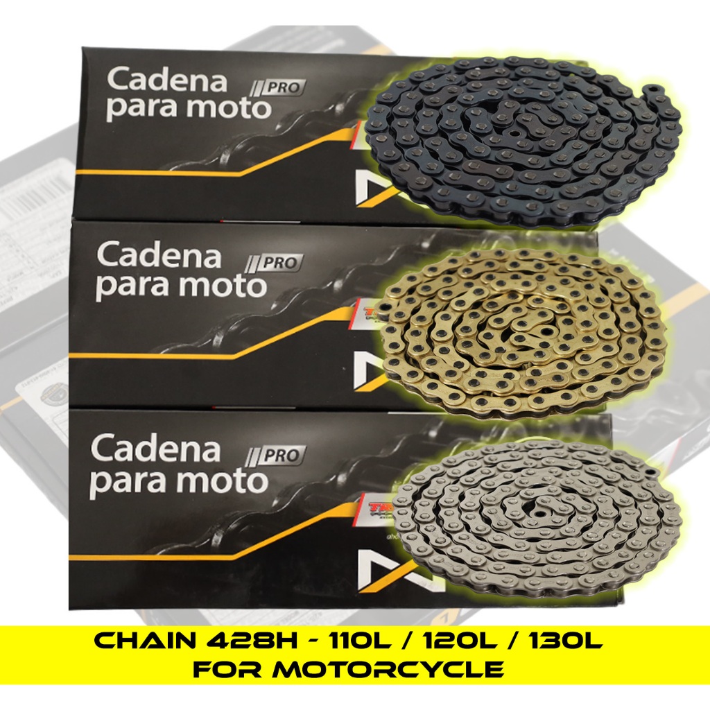 Chain for 100cc-200cc Motorcycles, 428H-110L, 428H-120L, 428H-130L ...