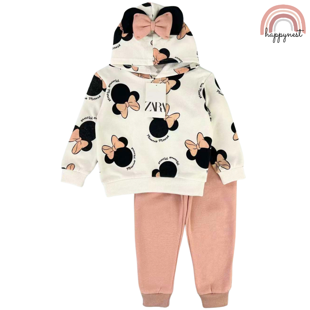 Happynest Disney Minnie Off-White Ribbon Cute Kids Cartoon Character ...