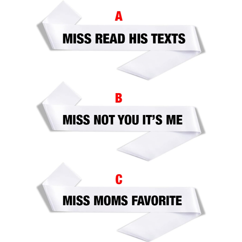 CUSTOMIZED INSPIRED WHITE SASH | Shopee Philippines