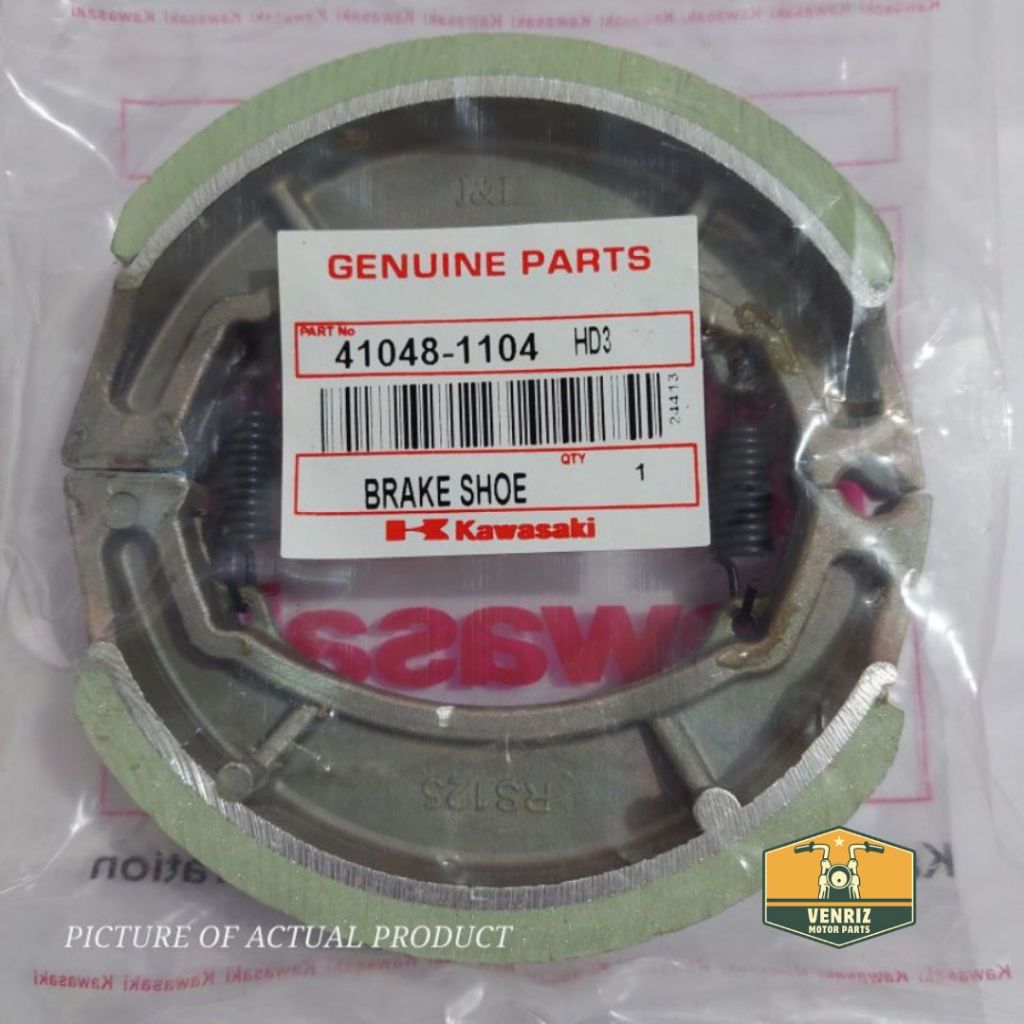 [Genuine PartNo.41048-1104] BRAKE SHOE - Kawasaki HD3 / HDIII | Shopee ...