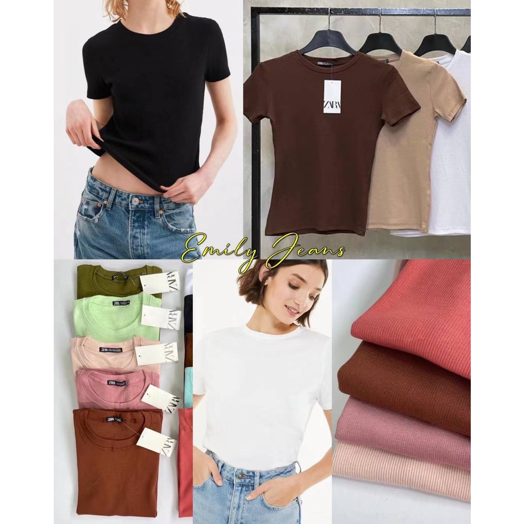 EMILY Ribbed Blouse Basic Full Length BEST SELLER with ETIKETA ...