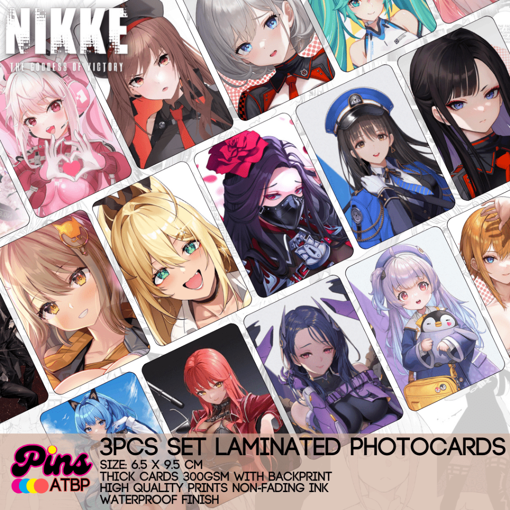 3PCS SET Nikke Goddess of Victory Laminated Photocards - Pins ATBP ...