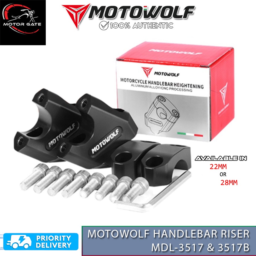 ORIGINAL MOTOWOLF HANDLE BAR RISER FOR ADV,X-ADV,PCX,XRM MOTORCYCLE ...