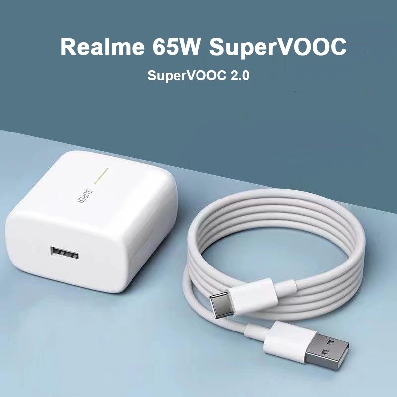 Original Realme 65W SuperVOOC Charger With fast charging android Type-C ...