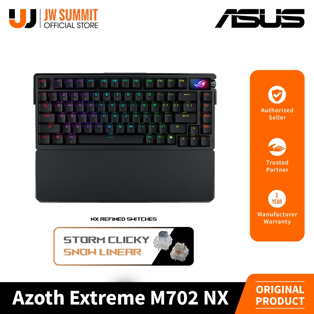 Asus ROG Azoth Extreme M702 NX Aura Sync Tri-Mode Connection Mechanical ...