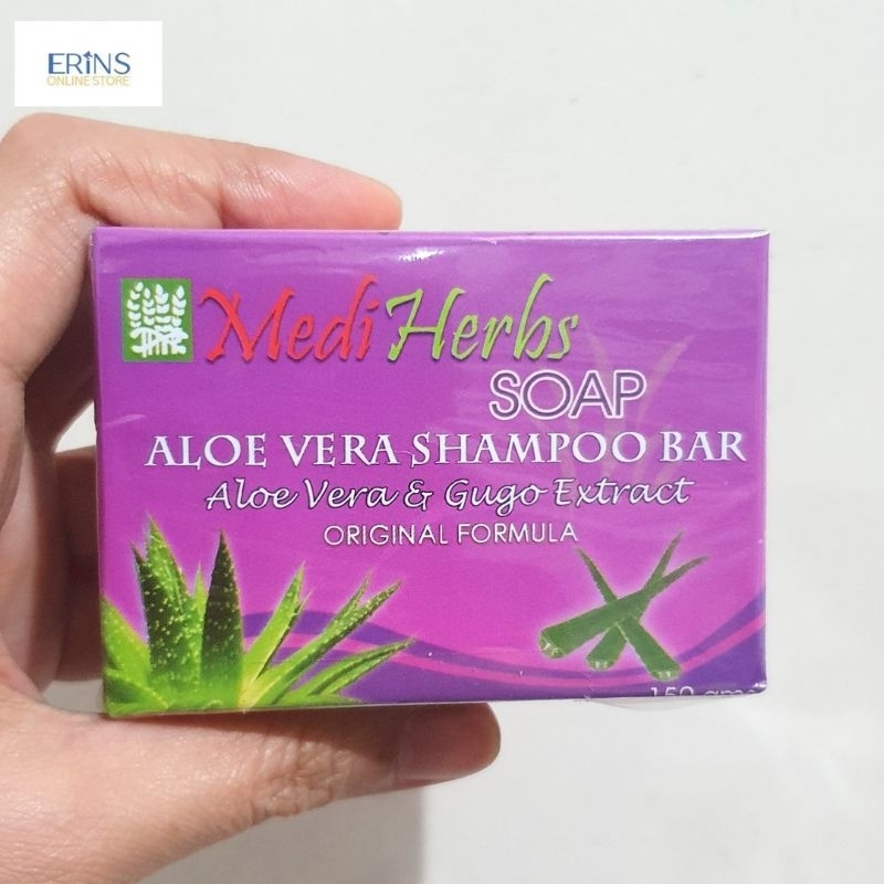 Mediherbs Aloe Vera and Gugo Extract Shampoo Bar (150g) | Shopee ...