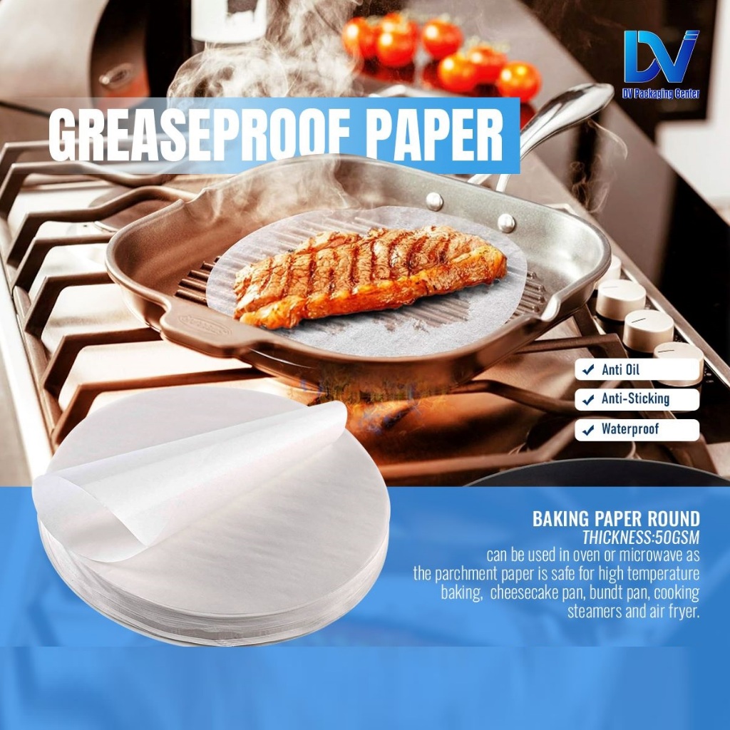 DV Greaseproof Paper Round (1 Pack x 100 Sheets) | Shopee Philippines