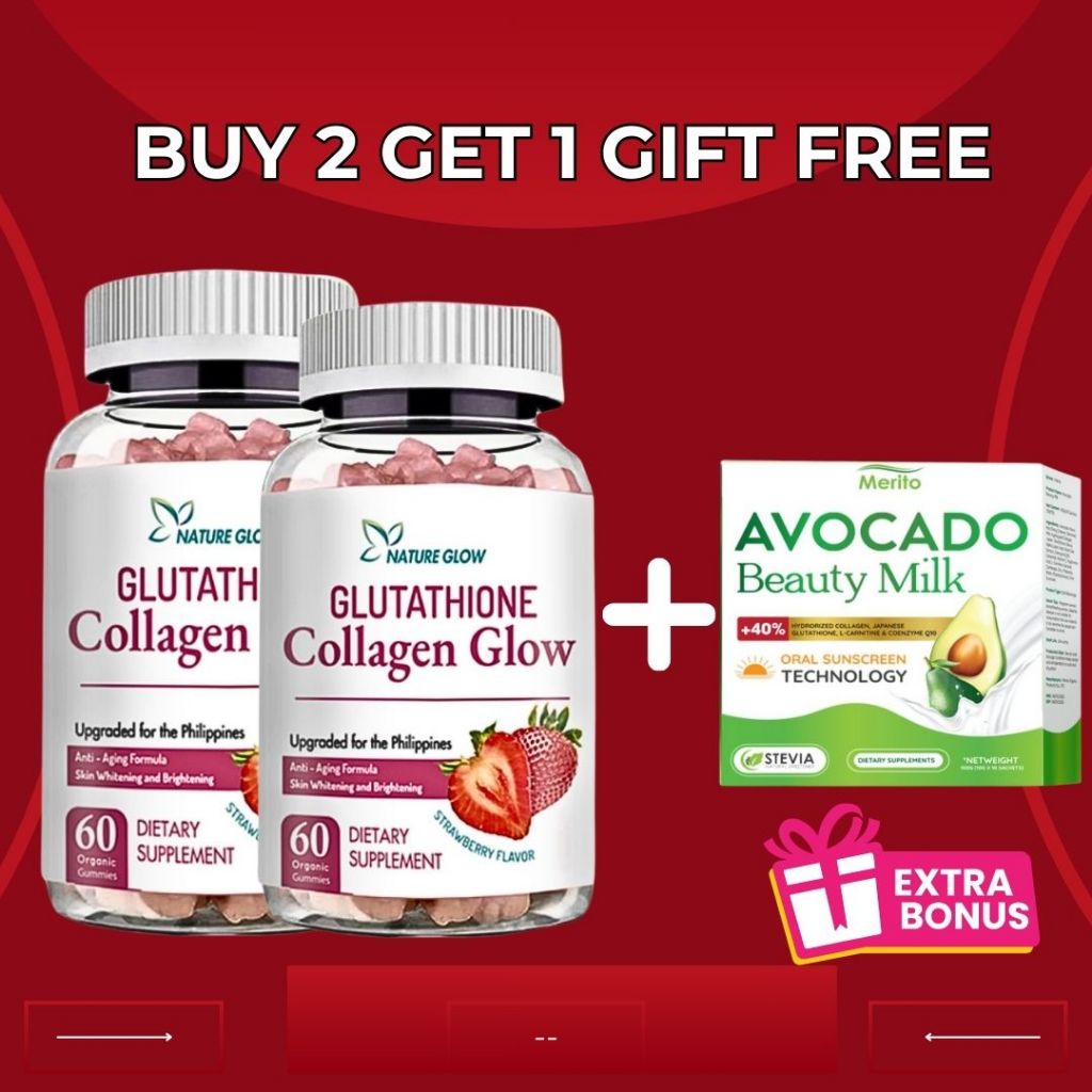 (FREE AVOCADO MILK) Glutathione Collagen Glow Anti-Aging Whitening Skin ...