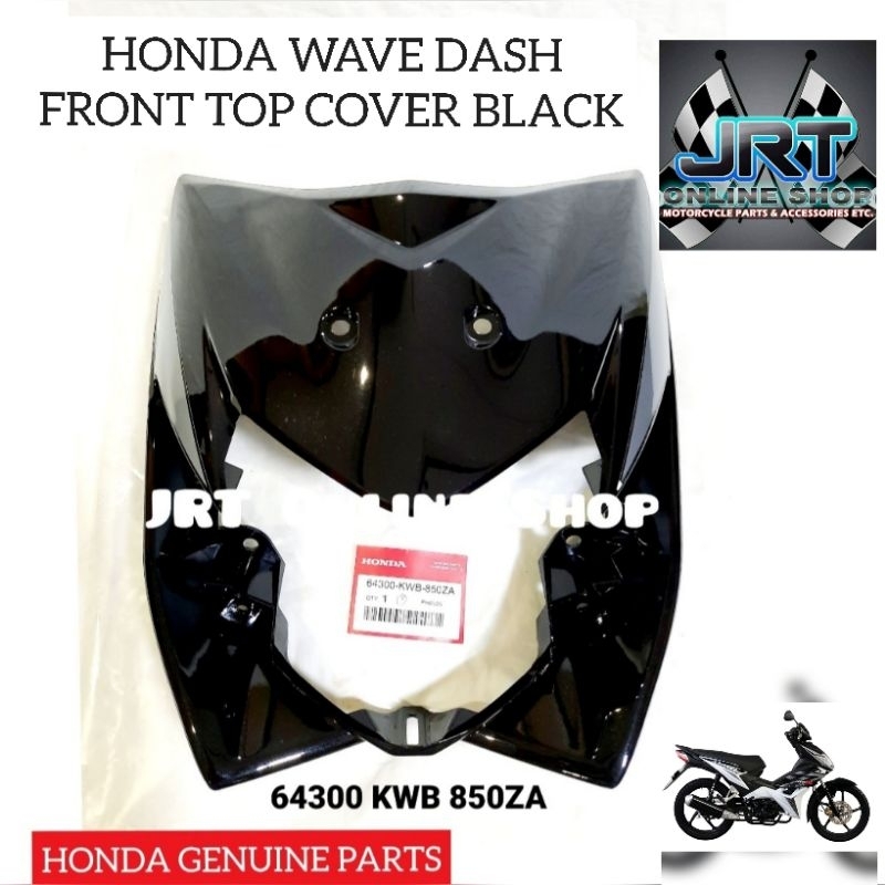 Honda Wave Dash Genuine Original Front Top Cover Black with Silver ...