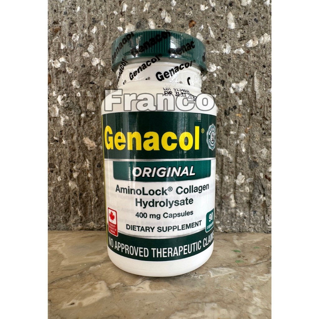 Genacol Aminolock Collagen Genacol Original Aminolock Collagen Hydrolysate 400 mg 90 CAPSULES ...