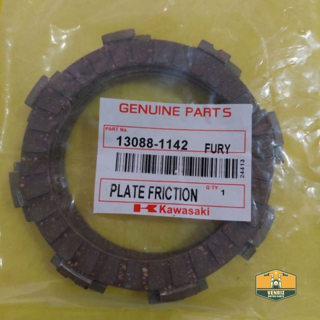 [Genuine PartNo.13088-1142] CLUTCH LINING SET - Kawasaki FURY 125 ...