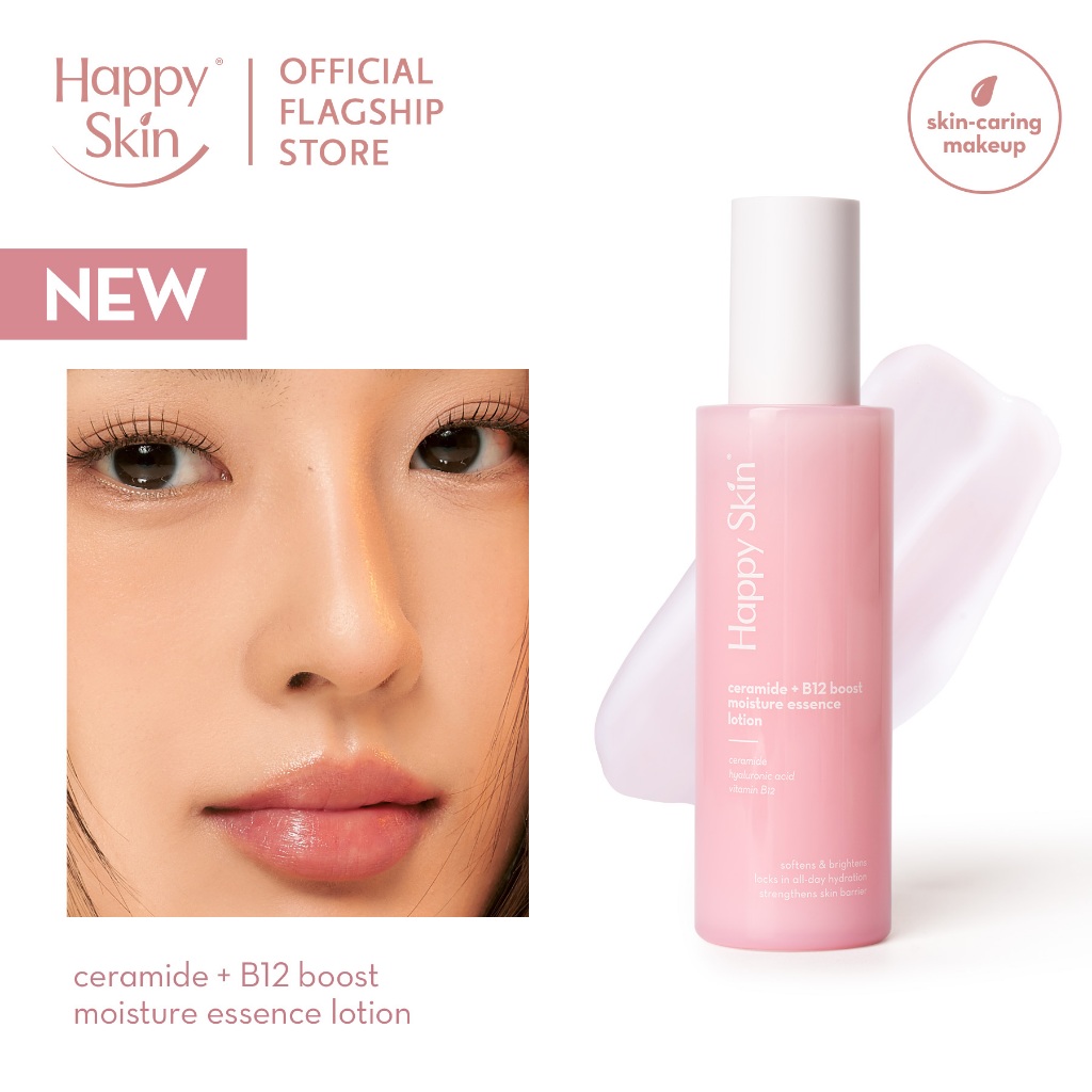 Happy Skin Ceramide + B12 Boost Moisture Essence Lotion | Shopee ...