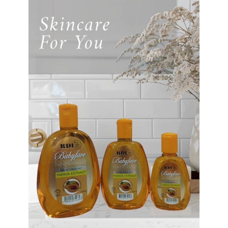 RDL FACIAL CLEANSER PAPAYA EXTRACT SKIN WHITENING 150ml & 250ml ...